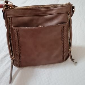 VR NYC | Bags | Vr Nyc Multi Zip Faux Suede Crossbody Bag | Poshmark